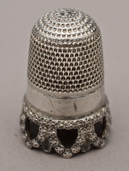 Leopard Antiques Antique Silver Thimble - Charles Horner