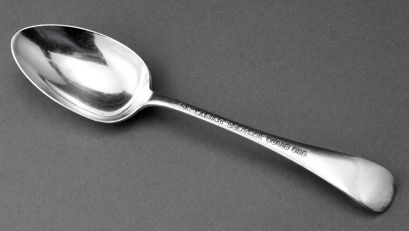 Leopard Antiques Natal Rifle Association Antique Silver Bulls Eye Spoon ...