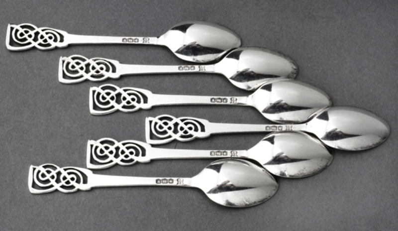 Leopard Antiques Art Deco Silver Coffee Spoons (Set of 6) - Boodle ...