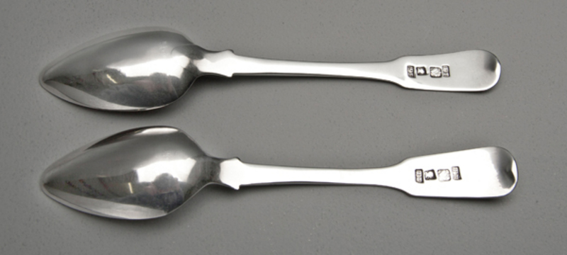 Leopard Antiques Rare Cape Silver Teaspoons (2 available) - Thomas Lock ...