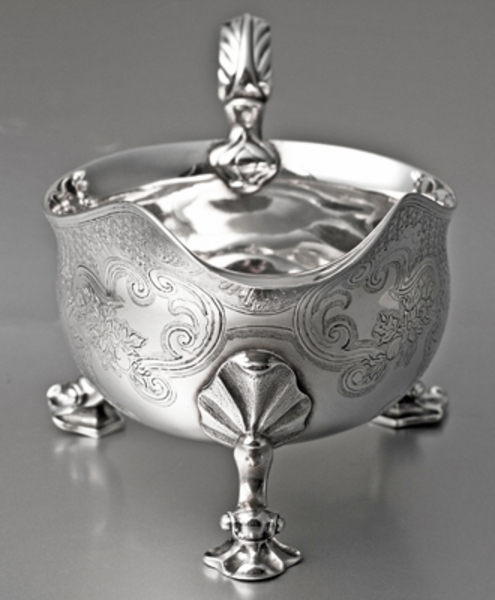 Leopard Antiques Early Georgian Rococo Sterling Silver Sauce Boat ...