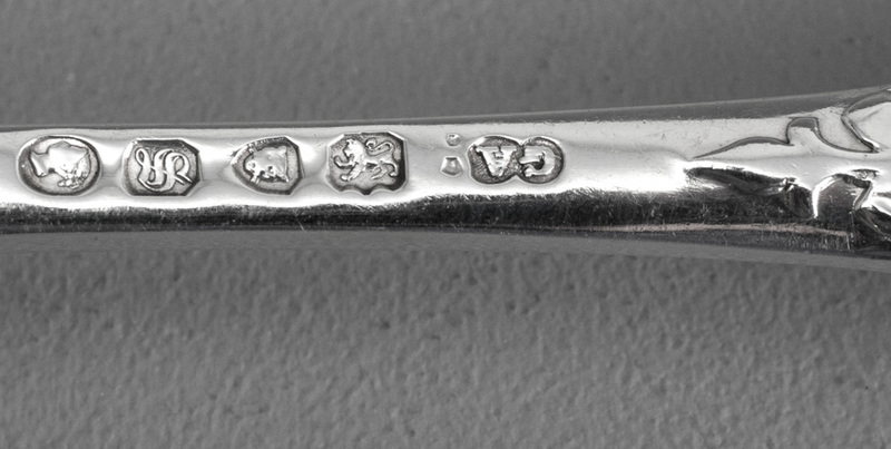 Leopard Antiques Rare Straight Tudor Pattern Silver Flatware Set (48 ...