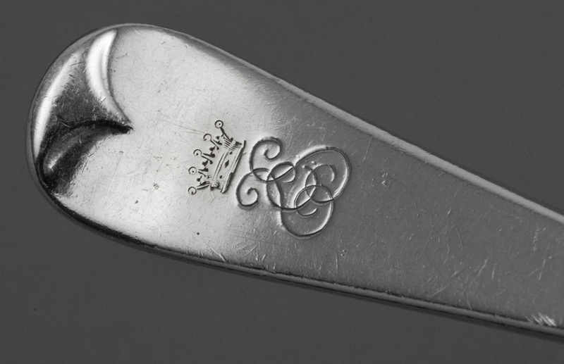 Leopard Antiques Antique Silver Teaspoons (Set of 6) and Matching ...