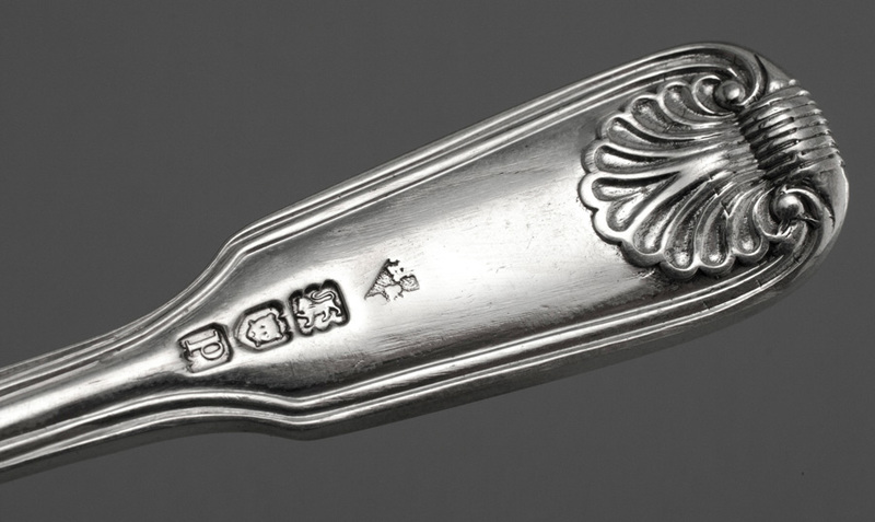 Leopard Antiques Antique Silver Fiddle, Thread & Shell Egg Spoons (Set ...