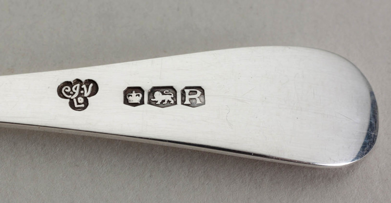 Leopard Antiques Sterling Silver Fancy Back (Picture Back) Teaspoons ...